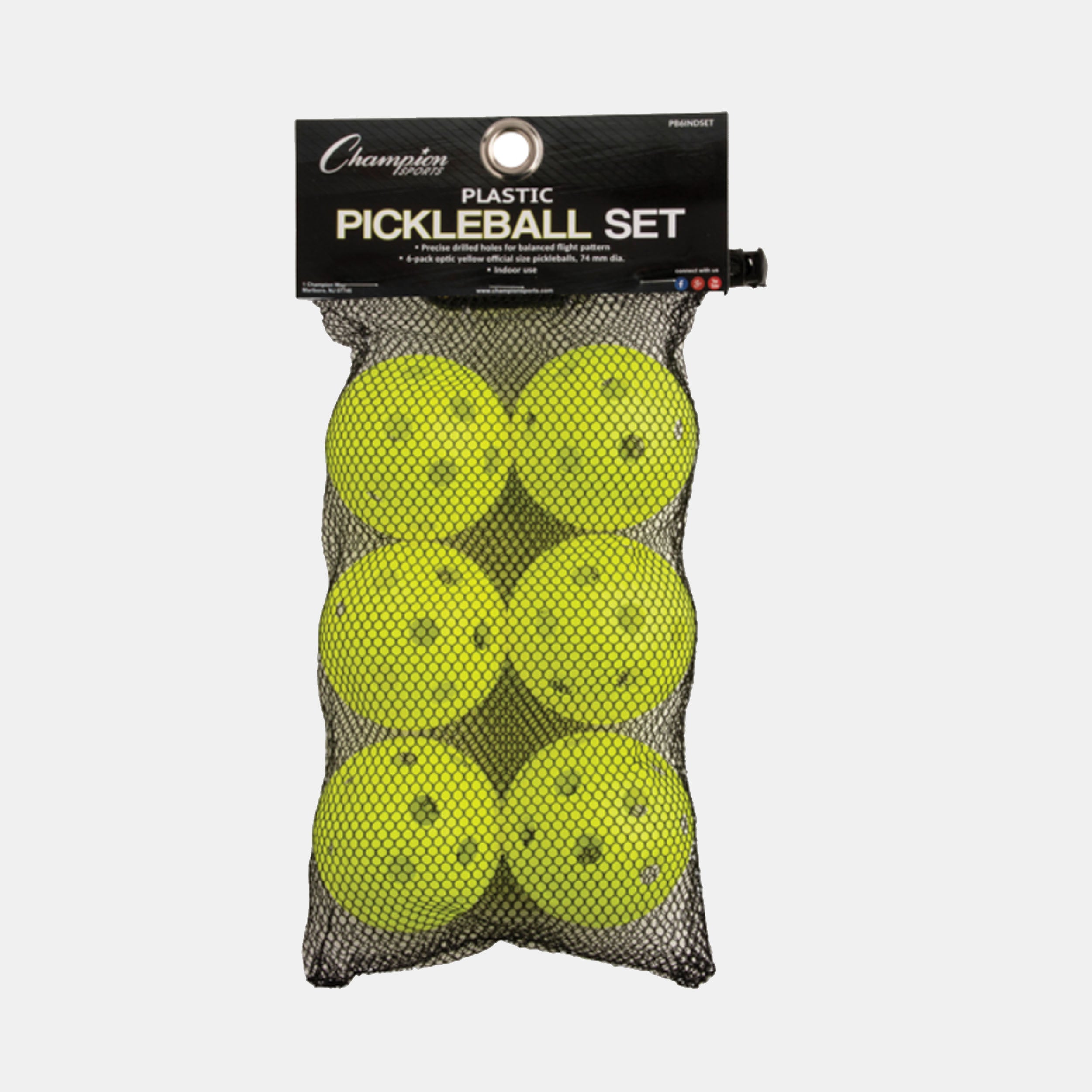 Home | Sports | Champion Sports Recreational Indoor Pickleballs Set of 6